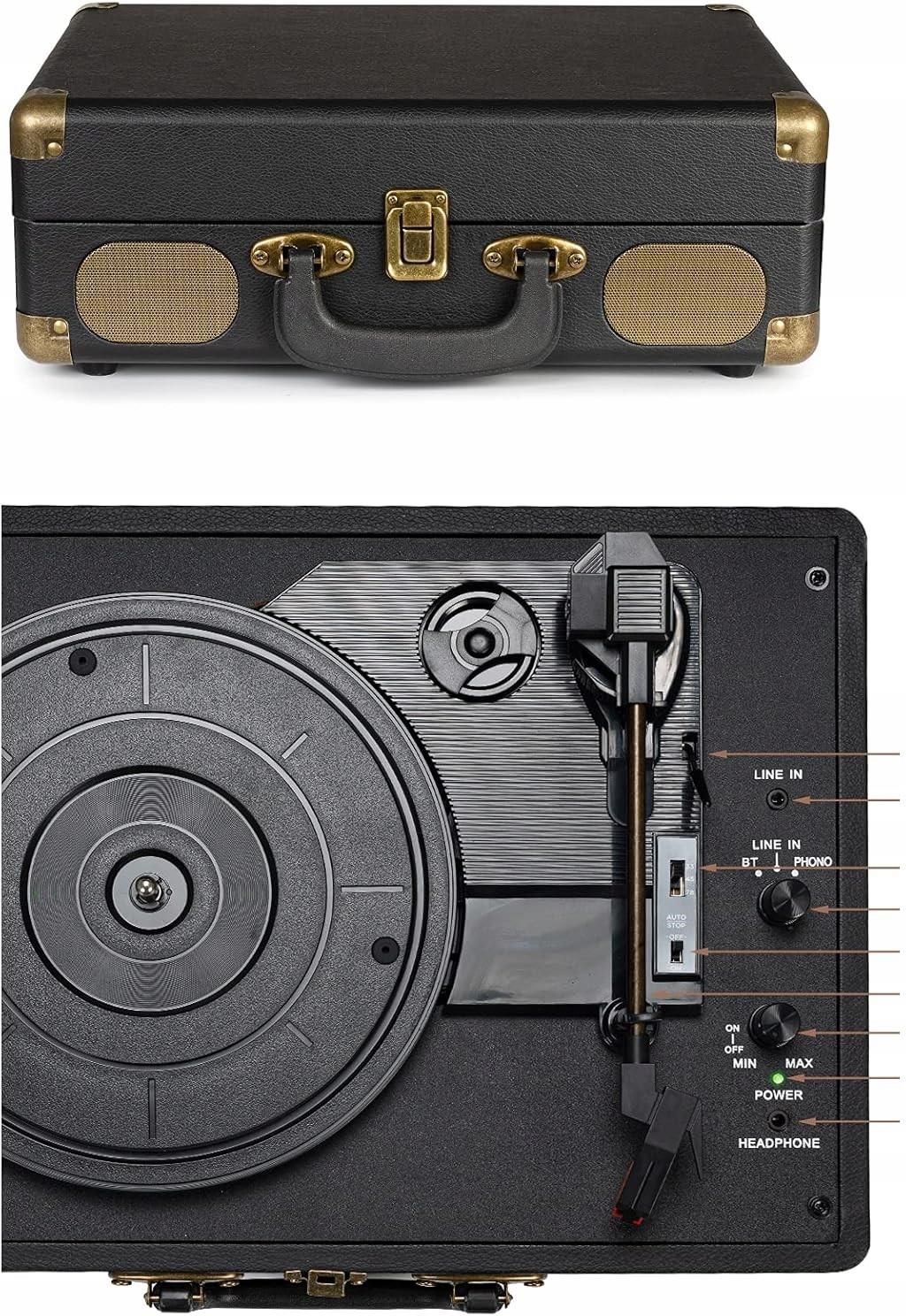 Gramofon Gramofon Retrolife GRAMOFON czarny (B0BVM72F1C) - Opinie i ...