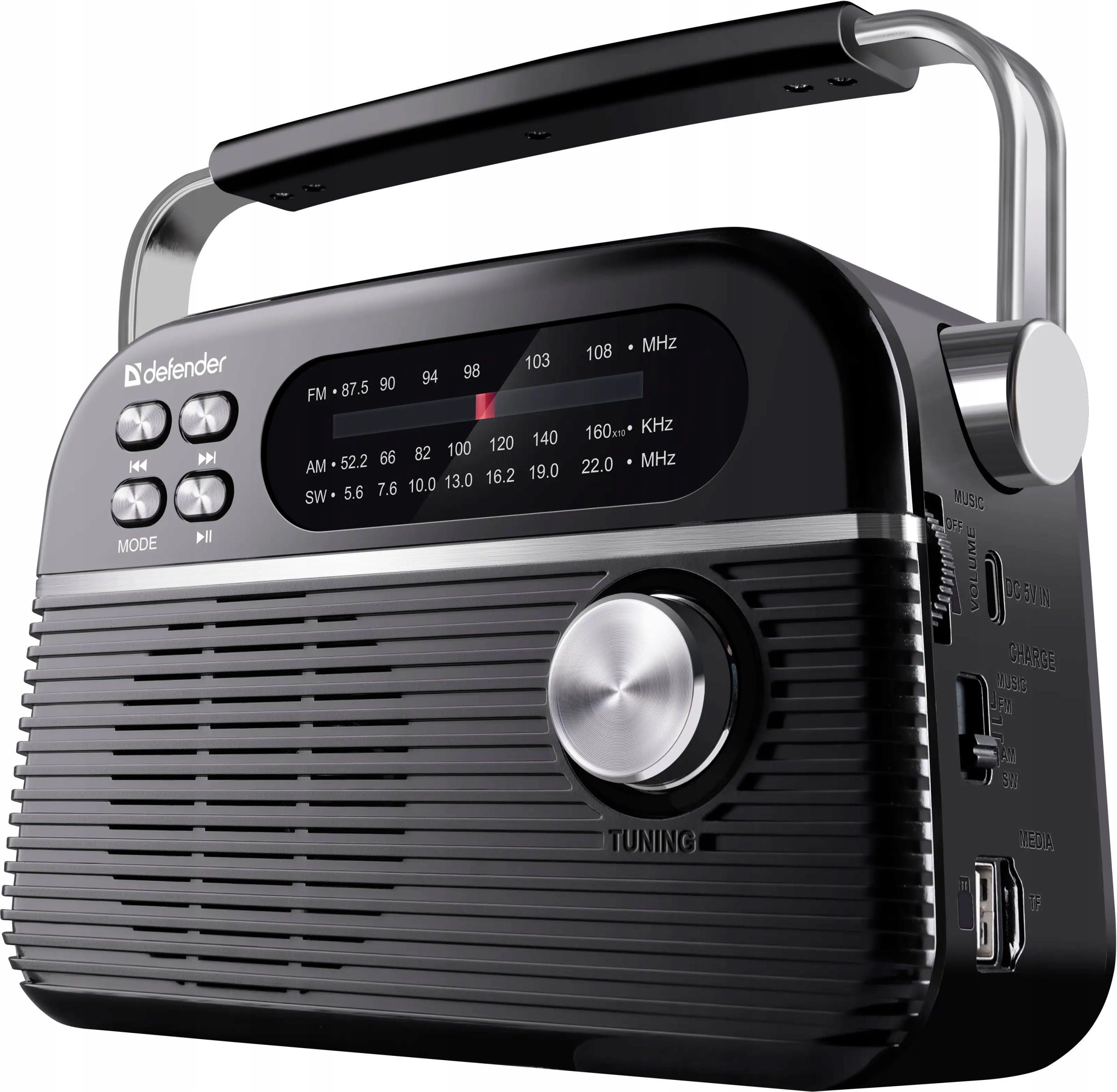 Radio Radio Defender VEGA czarny - Opinie i ceny na Ceneo.pl