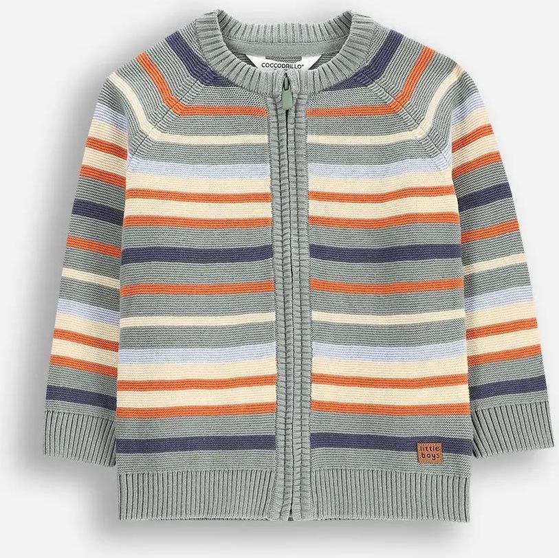 Sweter rozpinany wielokolorowy w paski - Ceny i opinie - Ceneo.pl