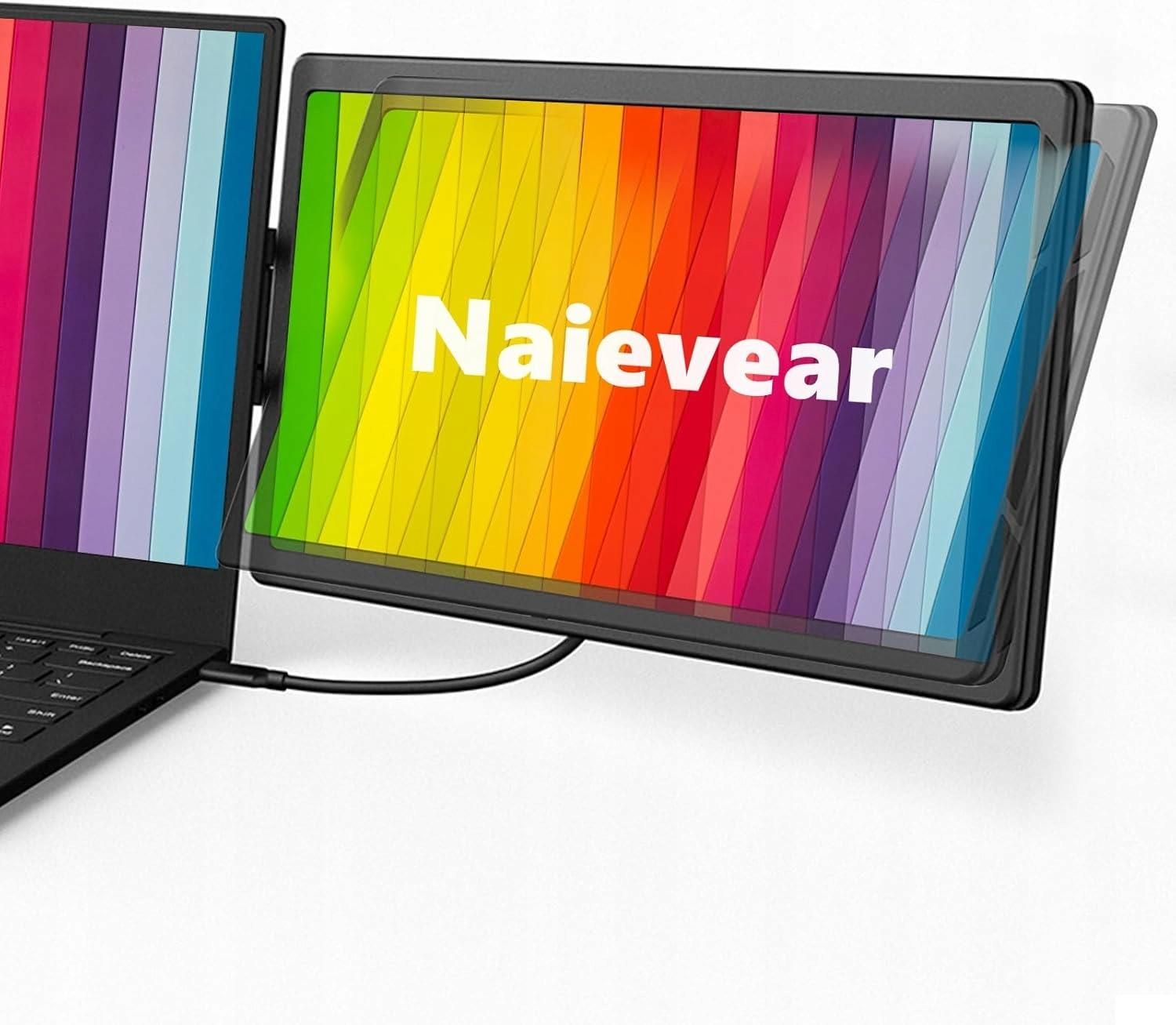 Naievear 13,3 przenośny monitor do laptopa 11,6/14,1 podwójny ...