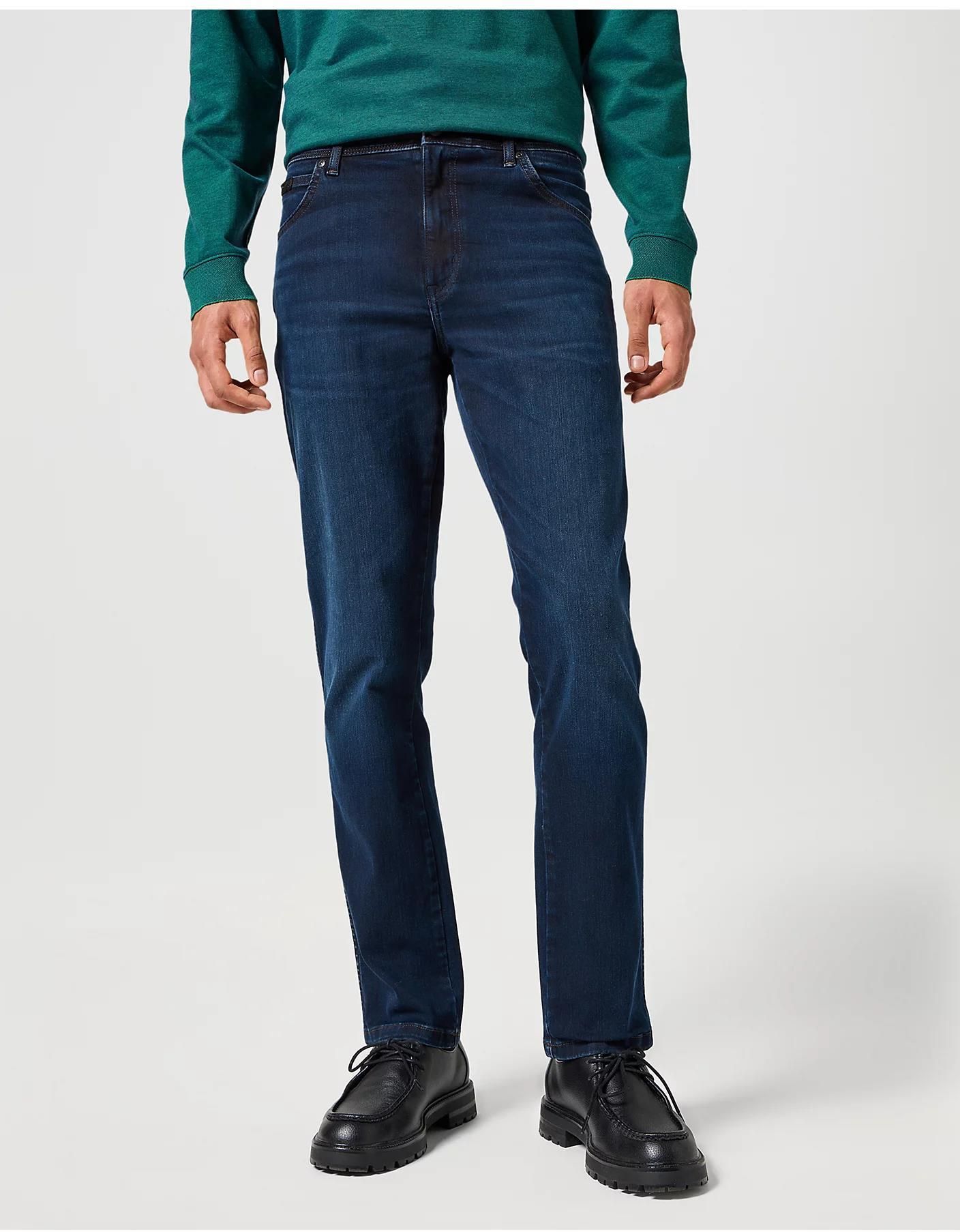 WRANGLER MĘSKIE SPODNIE JEANSOWE TEXAS SLIM MIDNIGHT RODEO 112358219 ...