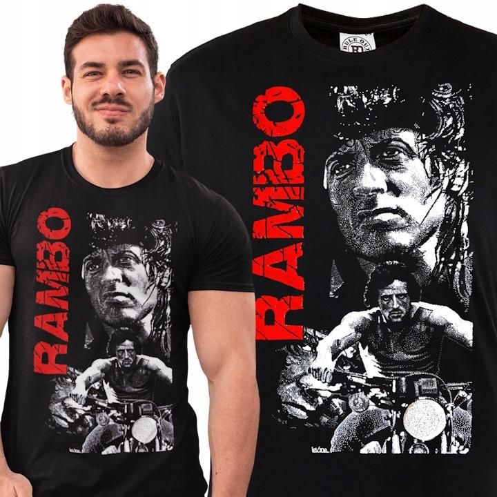 Męska Koszulka Filmowa Rambo Tshirt John Rambo - Ceny i opinie - Ceneo.pl