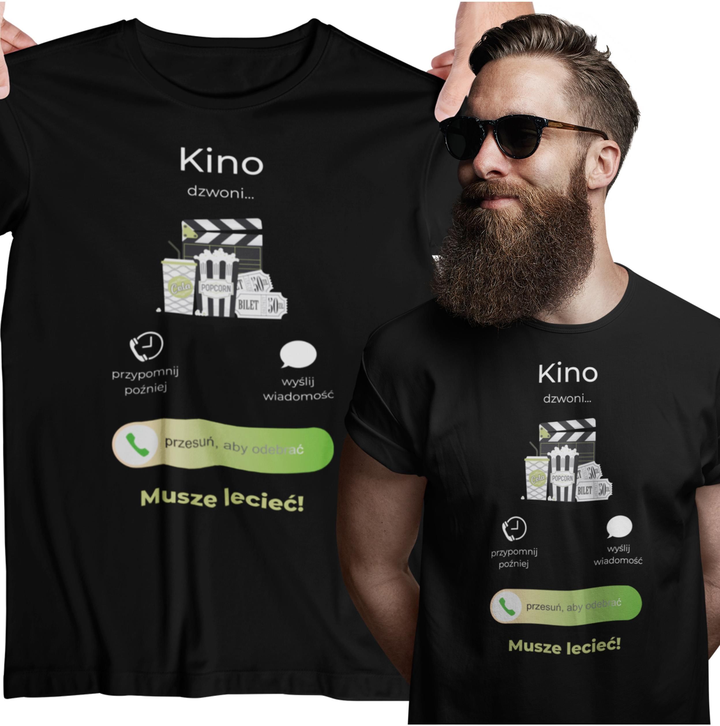 Koszulka Dla Kinomaniaka Kino Dzwoni Musze Lecieć! Na Upominek ...