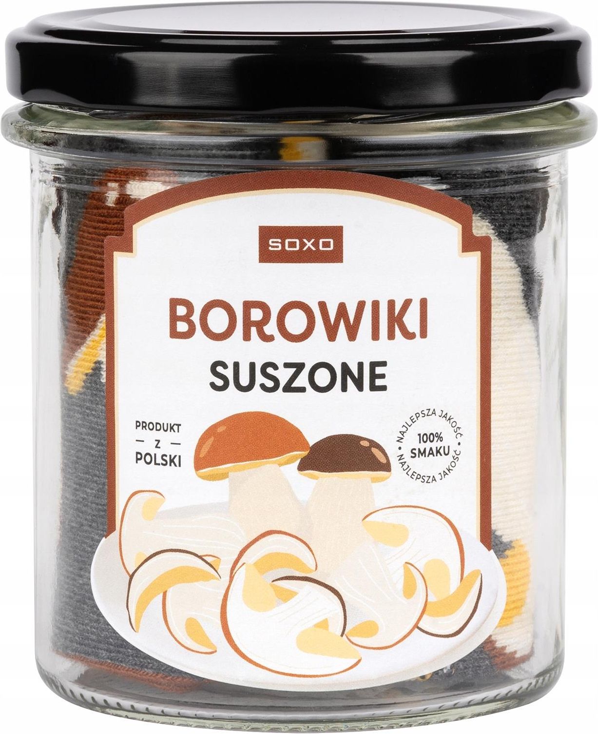 Skarpetki męskie Grzyby Borowiki Soxo Słoik dla Faceta roz. 40-45 ...