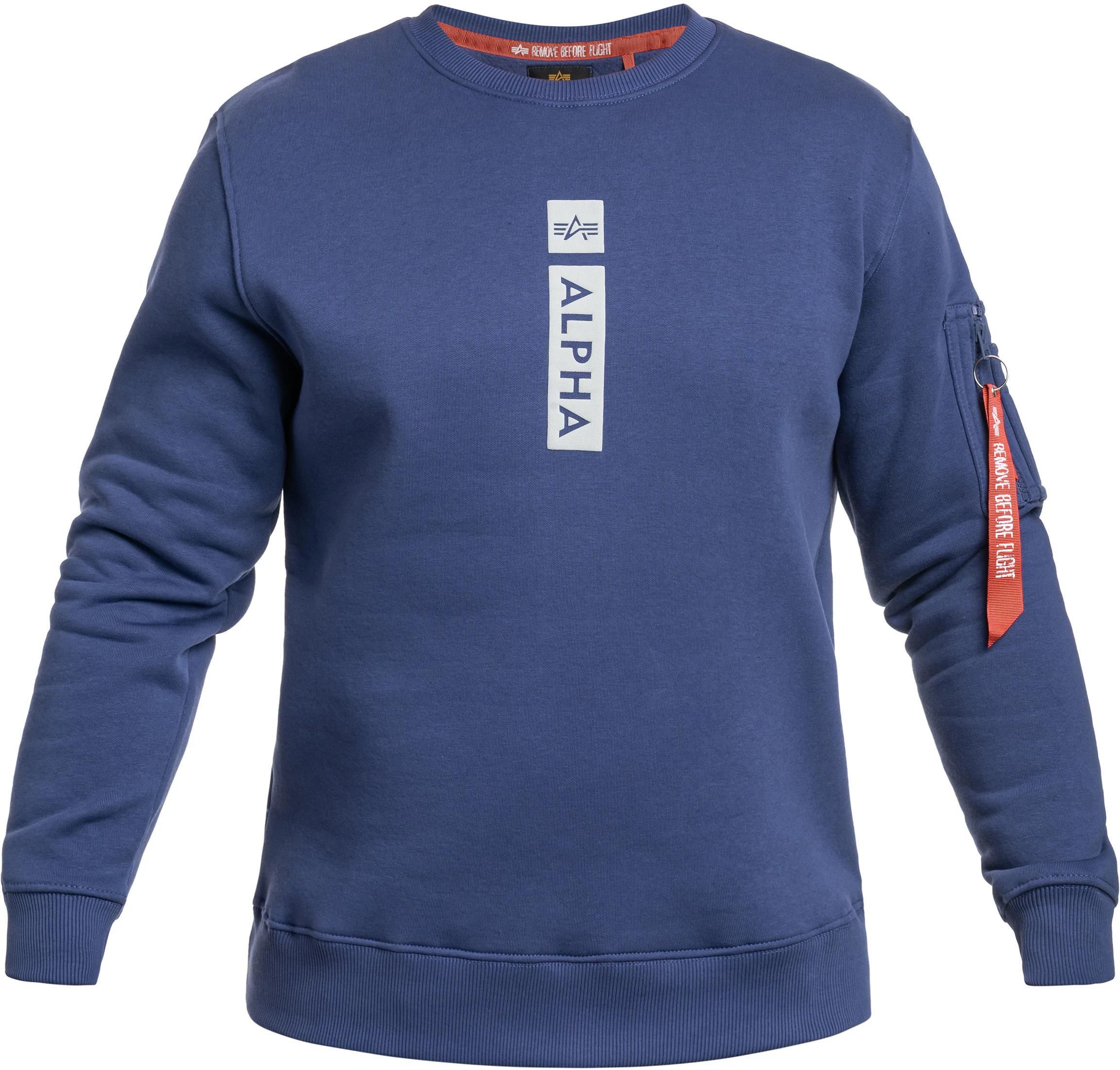 Alpha Industries Bluza Reflective Print Sweater Night Purple - Ceny i ...