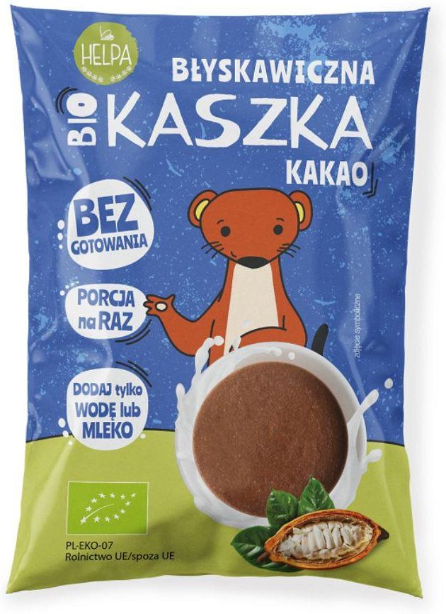 BIO Kaszka błyskawiczna kakao Helpa 35 g - Opinie i ceny na Ceneo.pl