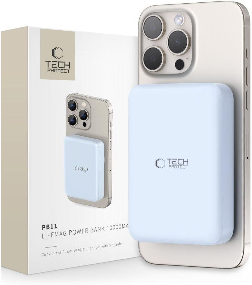 Powerbank Tech Protect Pb11 Lifemag Magsafe 10000Mah Blue - Opinie i ceny na Ceneo.pl