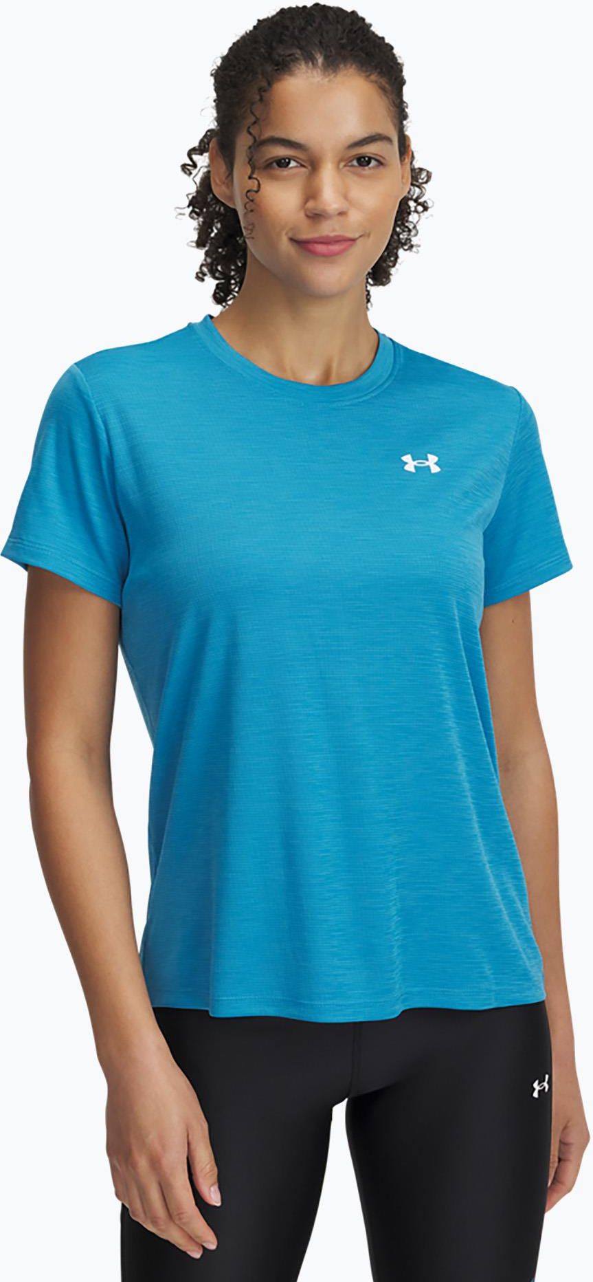 Under Armour Koszulka Treningowa Damska Tech Textured Ether Blue White ...