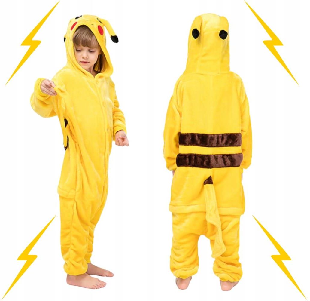 Strój Kostium Przebranie Piżama Dres Pikachu 7 9 Lat 130cm - Ceny i ...