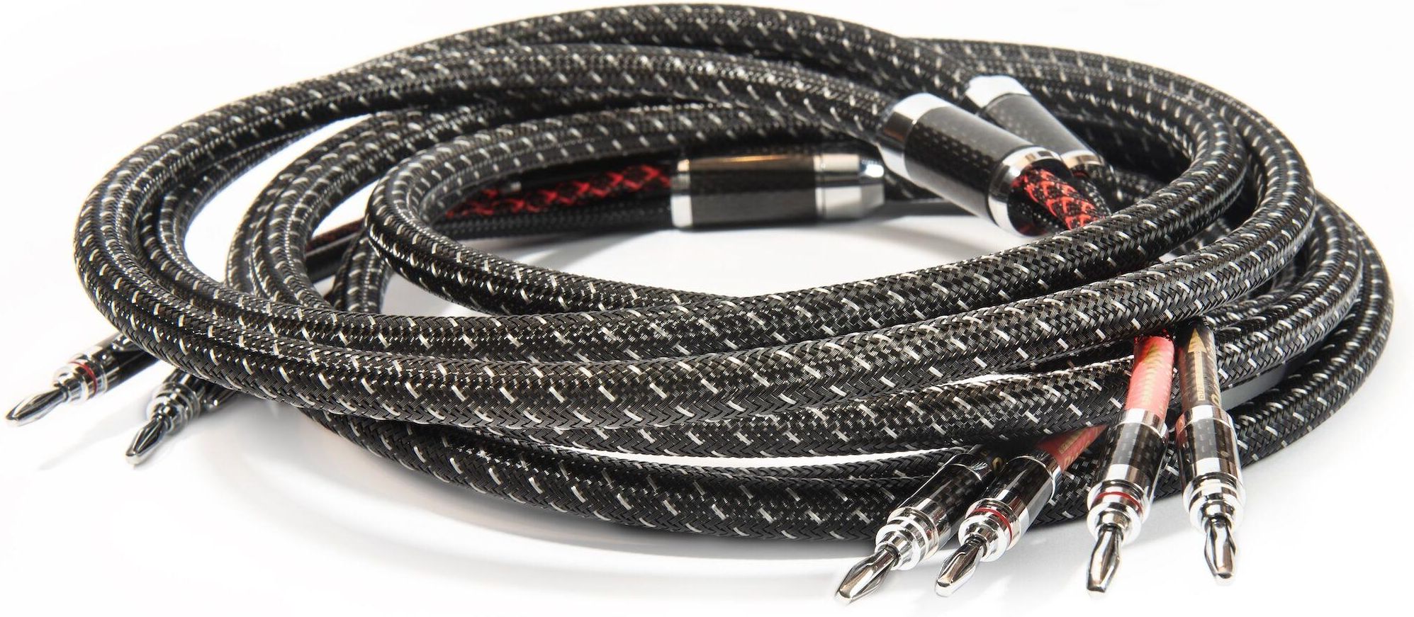 TCI Python II Silver Carbon biwire 2x3,5m (4banany/2widły) - Opinie i ceny na Ceneo.pl
