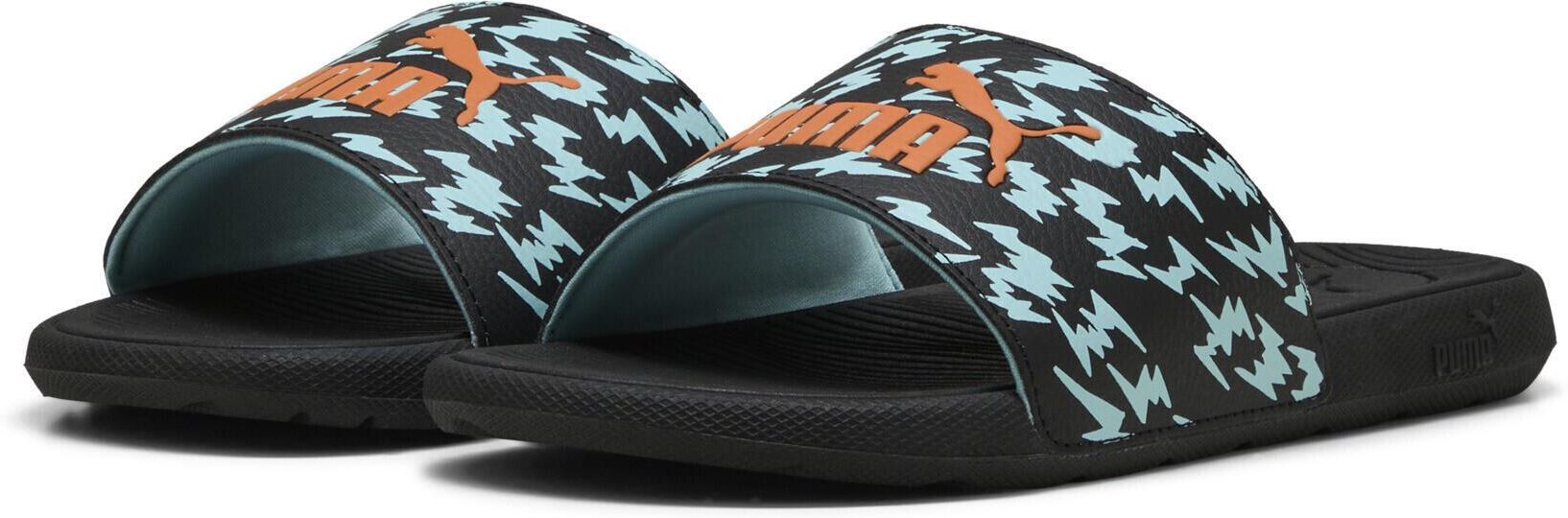 Puma Młodzieżowe Cool Cat Poised 2 Race Black Orange Glo Safe Lake Blue ...