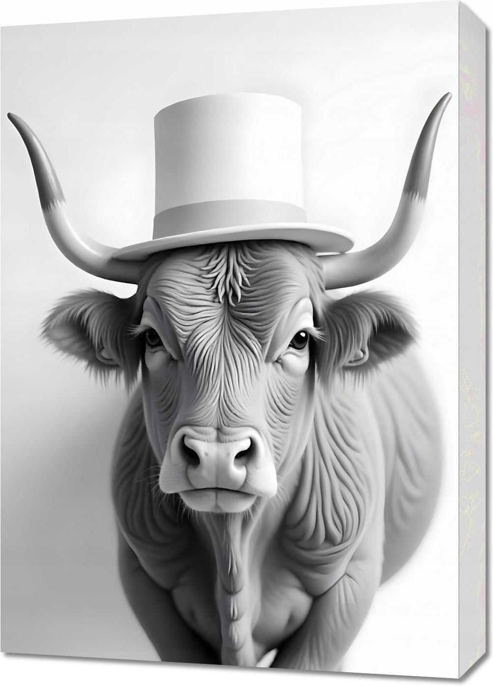 Obraz 50x70cm Vintage Artystyczny Krowa 2 Portret Zwierząt Pop Art ...