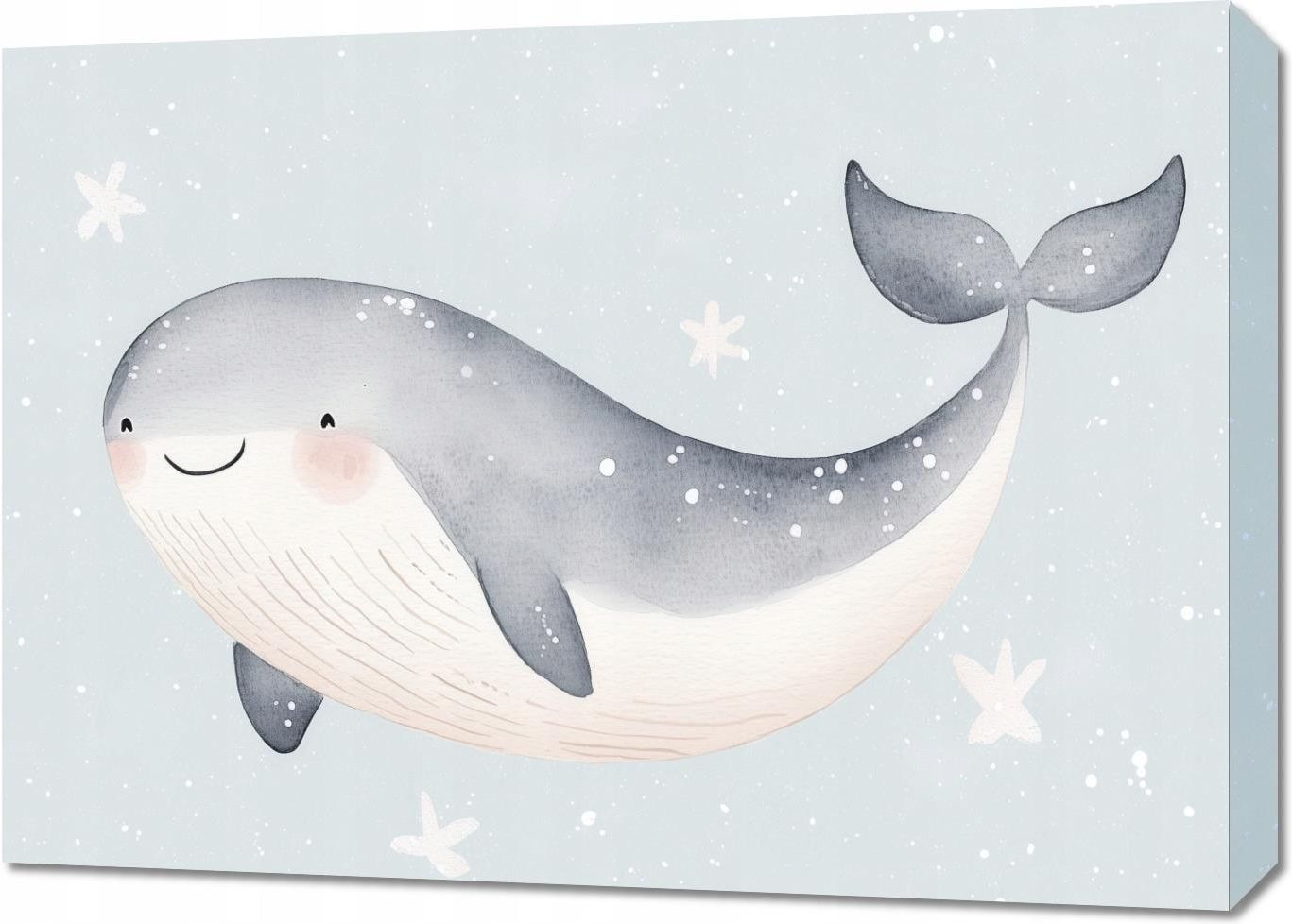 Obraz 70x50cm Wzory Dla Dzieci Wieloryb - Opinie i atrakcyjne ceny na Ceneo.pl