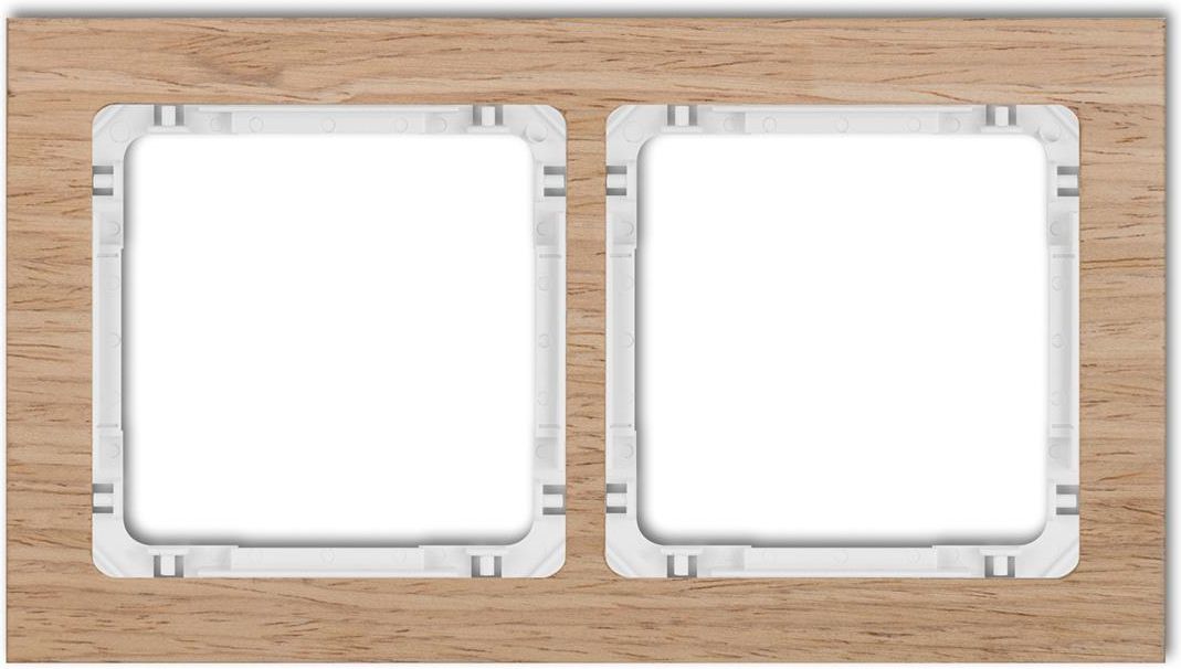 Karlik Deco Ramka Podwójna Efekt Drewna DRD2I - Opinie i ceny na Ceneo.pl