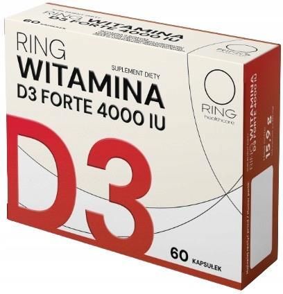 Ring Witamina D3 Forte 4000 Iu 60kaps. - Opinie i ceny na Ceneo.pl
