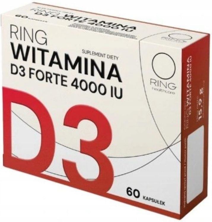 Ring Witamina D3 Forte 4000 Iu 60kaps. - Opinie i ceny na Ceneo.pl