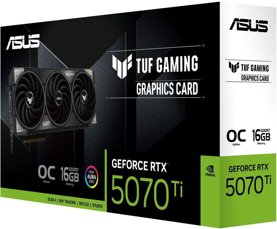 GeForce Asus RTX 5070Ti TUF GAMING OC 16GB GDDR7 DLSS4 (90YV0MD0M0NA00 ...