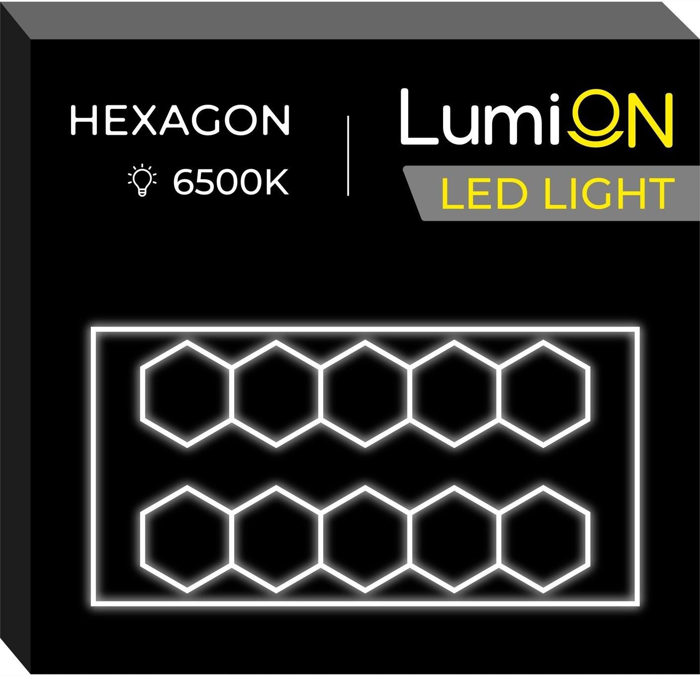 Lampa LED HEXAGON LumiOn LO-3 sufitowy panel plaster miodu - Opinie i ...