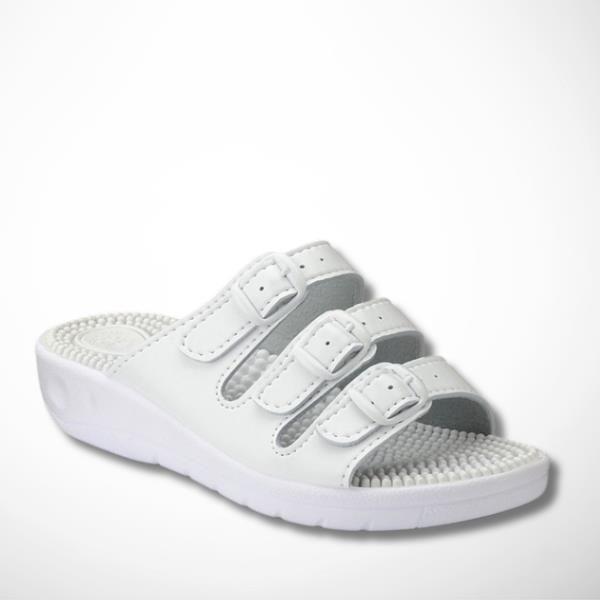 Sanital Flex Białe Klapki Zdrowotne Medyczne Fakirki Kf-03 Worishofer ...