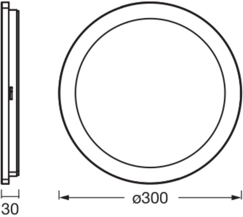 Ledvance Plafon Led Lampa Łazienkowa Oprawa Sufitowa Okrągła 22W Ip44 ...