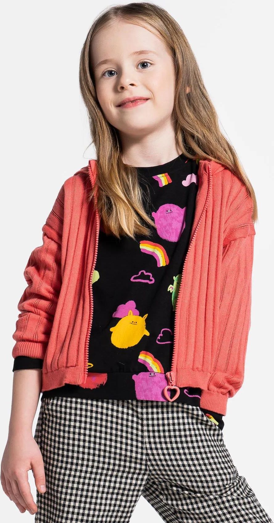 Sweter rozpinany koralowy z kapturem - Ceny i opinie - Ceneo.pl