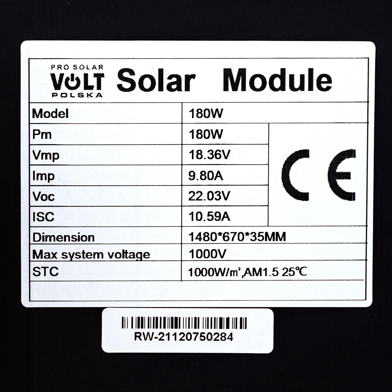 Pakiet solarny Volt Panel Solarny Polikrystaliczny 180W - Opinie i ceny ...