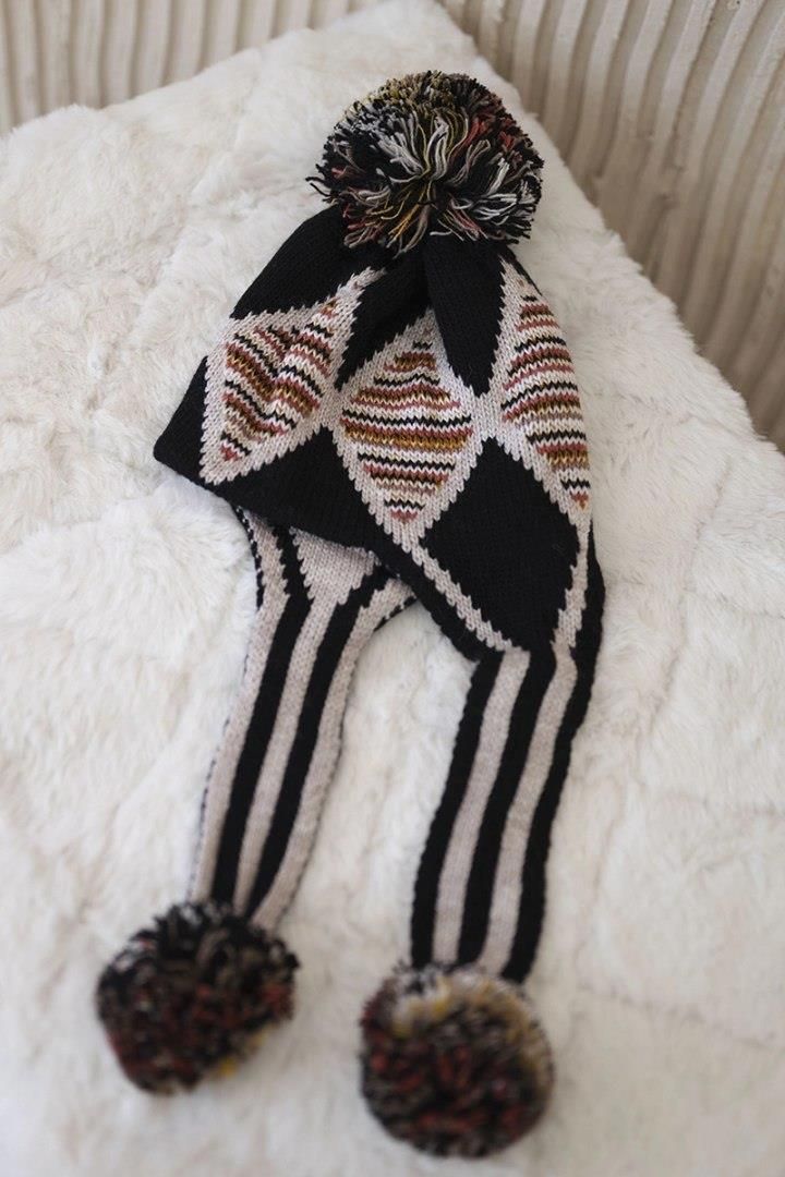 Czapka damska uszatka Eunika K322 czarny+beżowy - Ceny i opinie - Ceneo.pl