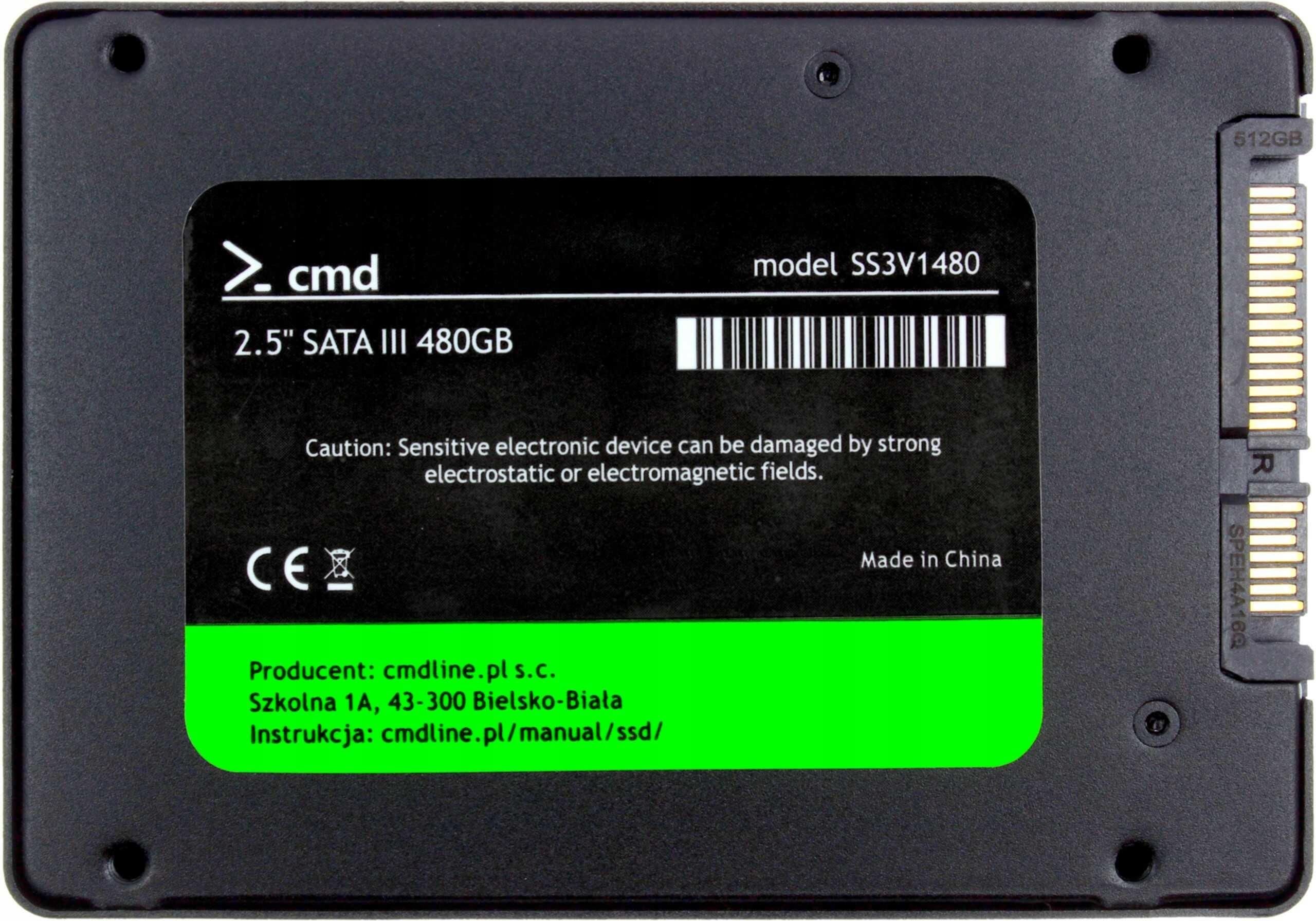 Dysk SSD Cmd Dysk Ssd 480GB Do Asus X54C X54H X54HR X54HY (CMD000019204 ...