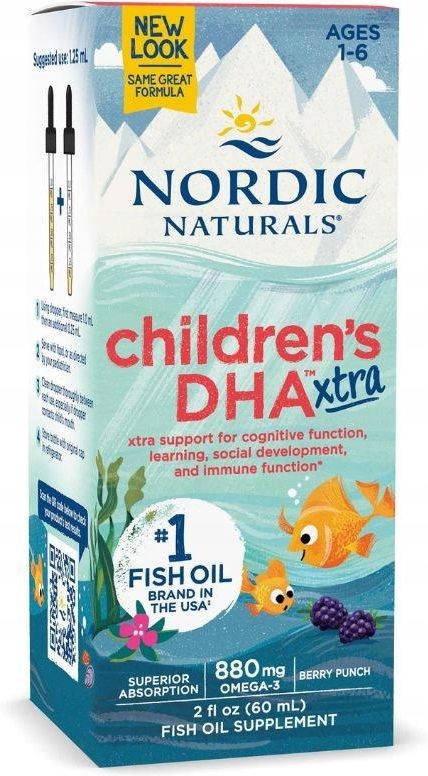 Nordic Naturals Children's Dha Xtra 880mg 60ml - Opinie i ceny na Ceneo.pl