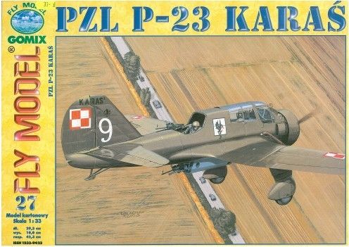 Gomix Fly Model 27 PzL P-23 KARAŚ scale 1/33 paper models - Ceny i ...