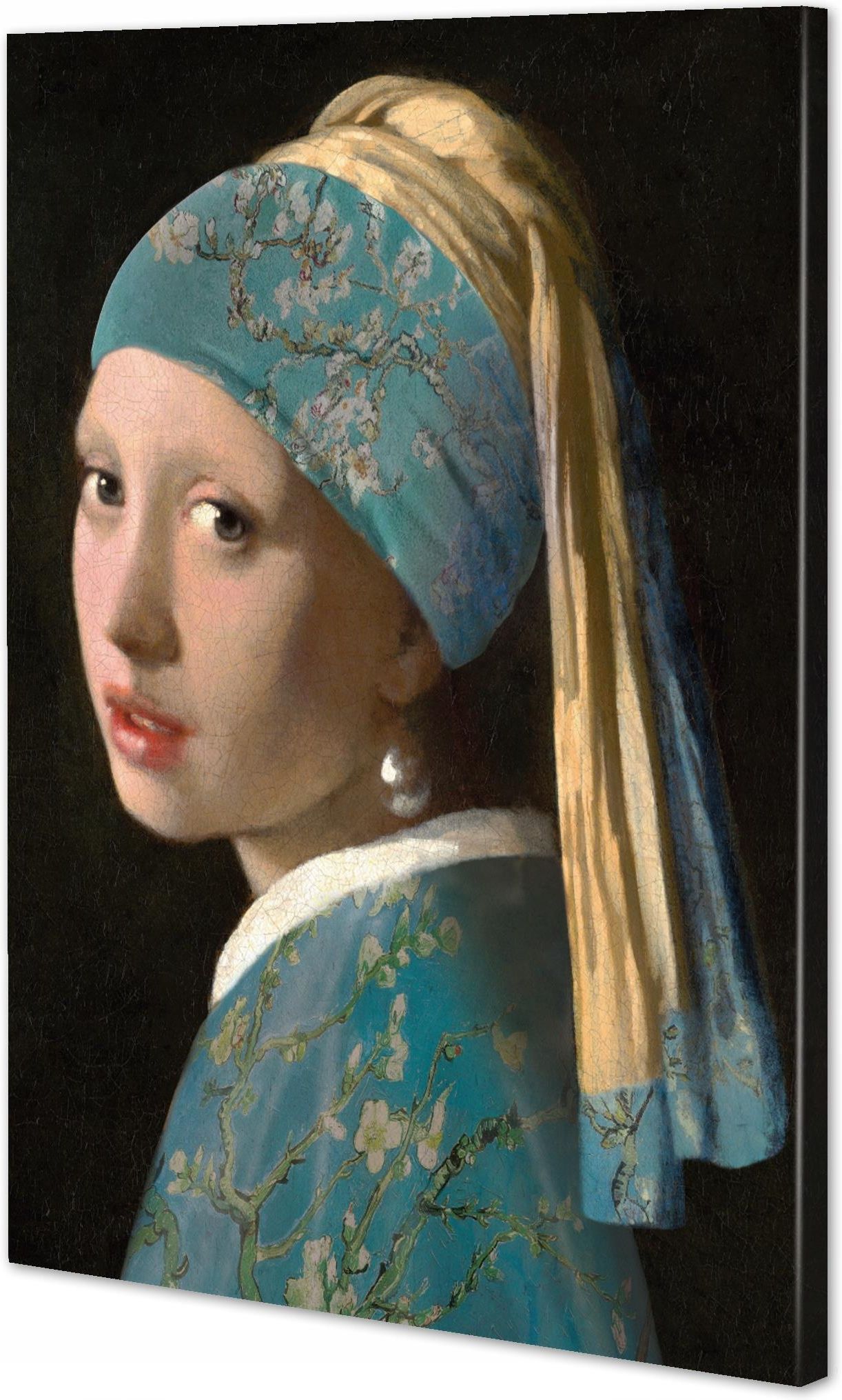 Knor Neo Canvas Obraz Jak Na Płótnie 64x94 Dama W Niebieskich Migdałach ...