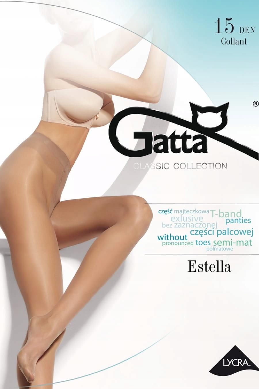 Estella Rajstopy damskie 15 Den Gatta daino rozmiar 5/XL - Ceny i opinie - Ceneo.pl