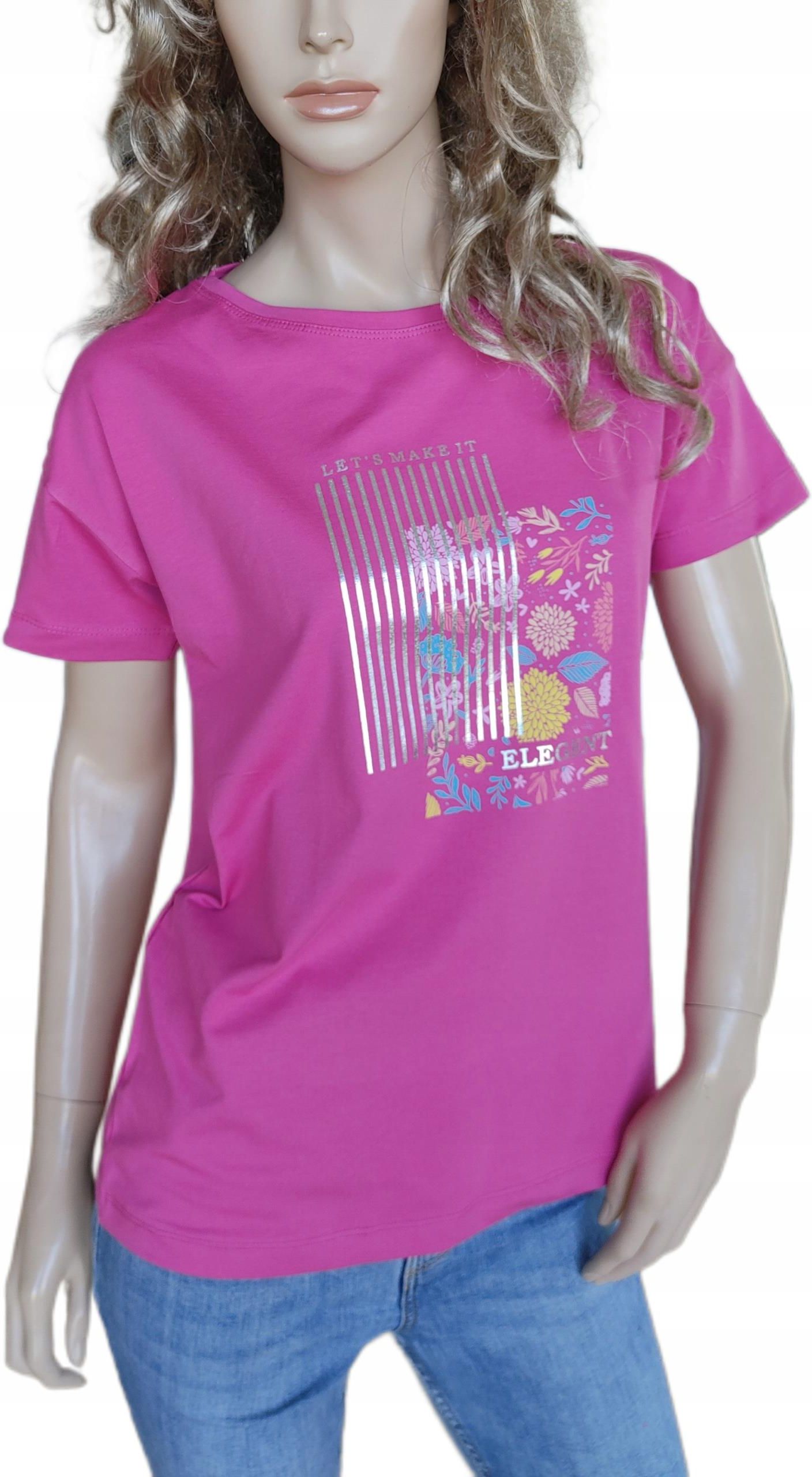 T-shirt Luźna gładka bluzka bawełna Polska marka LaTynka 11301 - Ceny i ...
