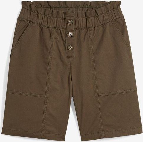 Bpc Długie Shorty W Kolorze Khaki Z Ozdobnymi Guzikami Na Przodzie 52 ...