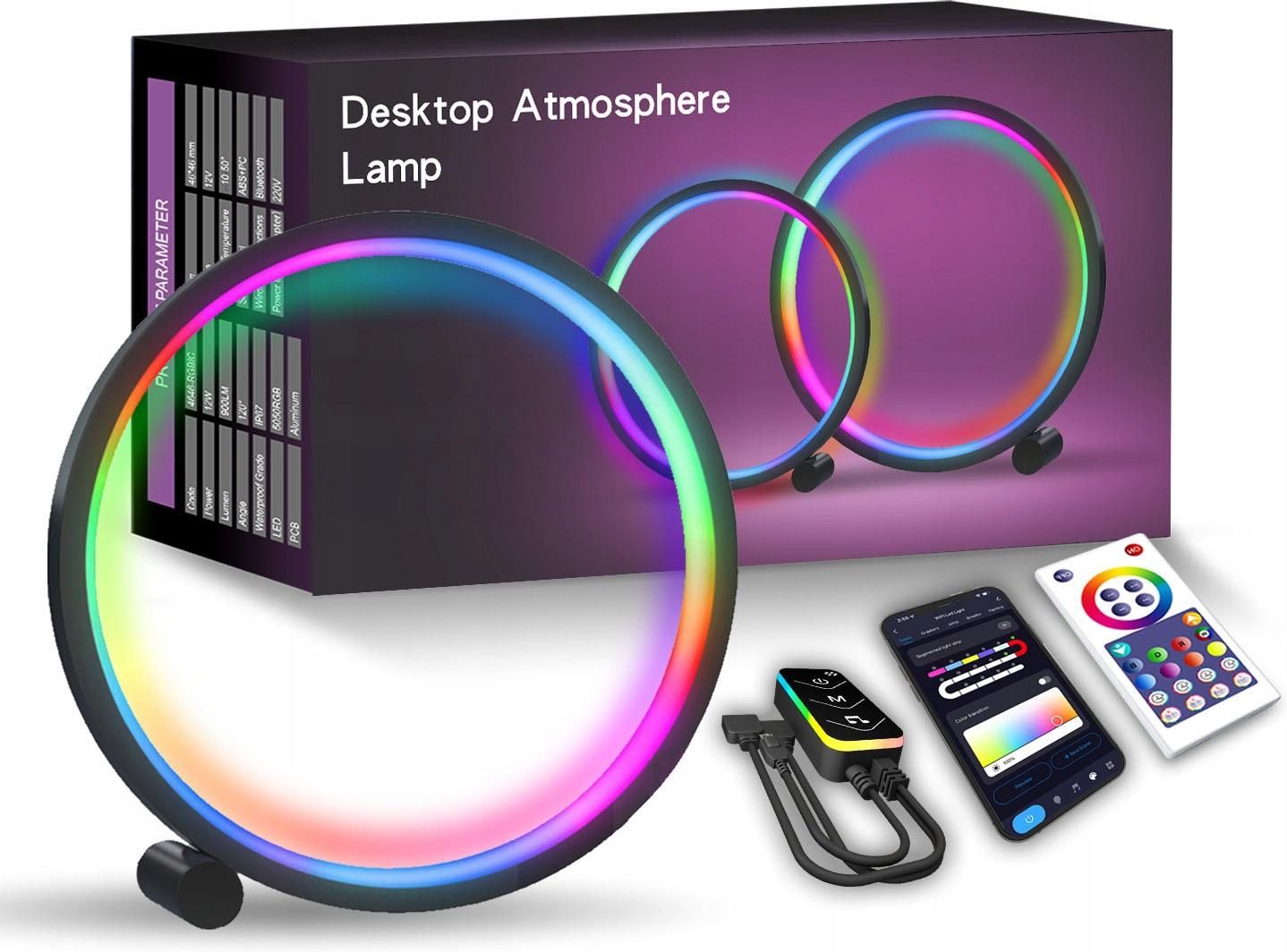 Lampa Lampa Led Inteligentna Pierścień Bluetooth Rgbwcct Pilot - Opinie ...