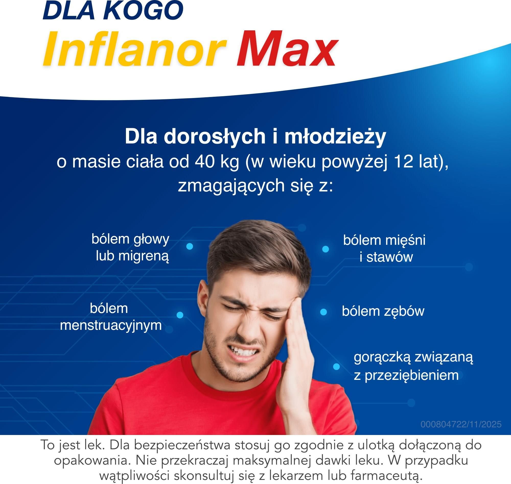 Leki przeciwbólowe Zentiva Inflanor Max 400mg 50tabl. - Opinie i ceny ...
