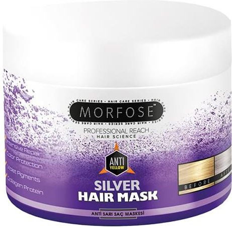 Maska do włosów MORFOSE SILVER ANTI-YELLOW MASKA NEUTRALIZUJĄCA ŻÓŁTE ...