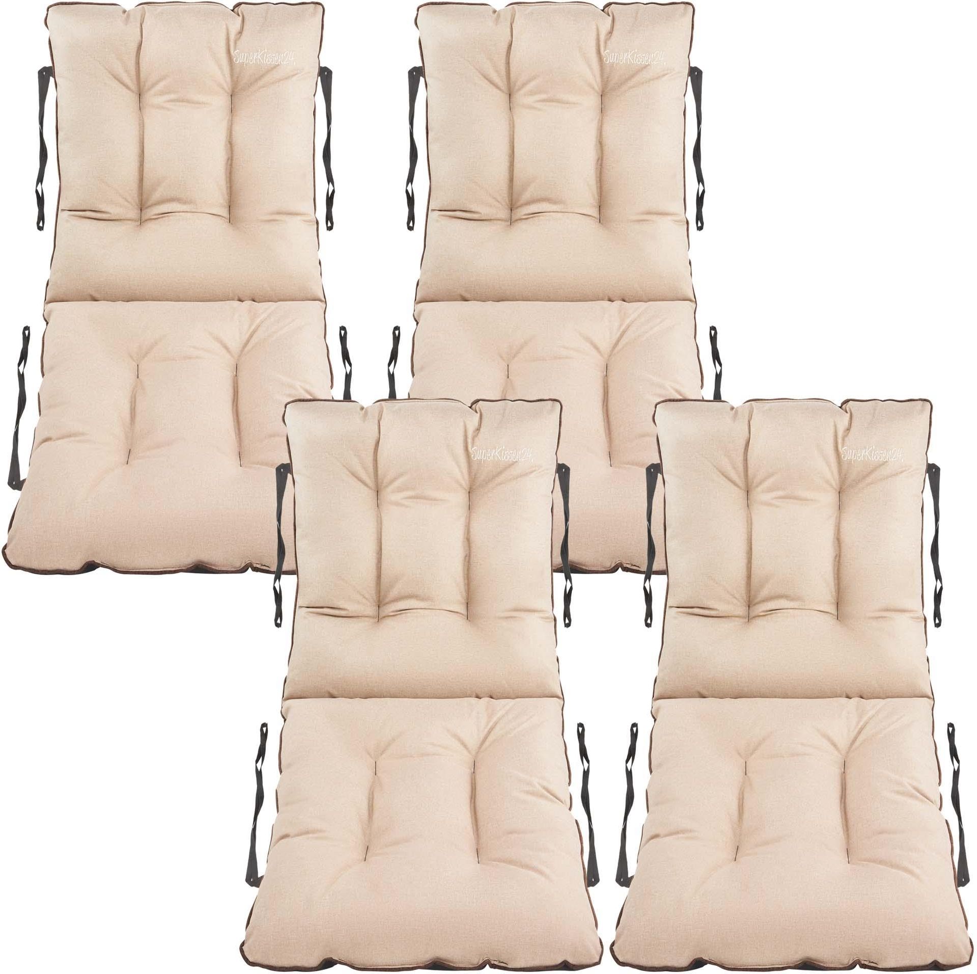 Poduszka Na Krzesło 48X48X48 Beżowy Len Set 4Szt. - Ceny i opinie ...