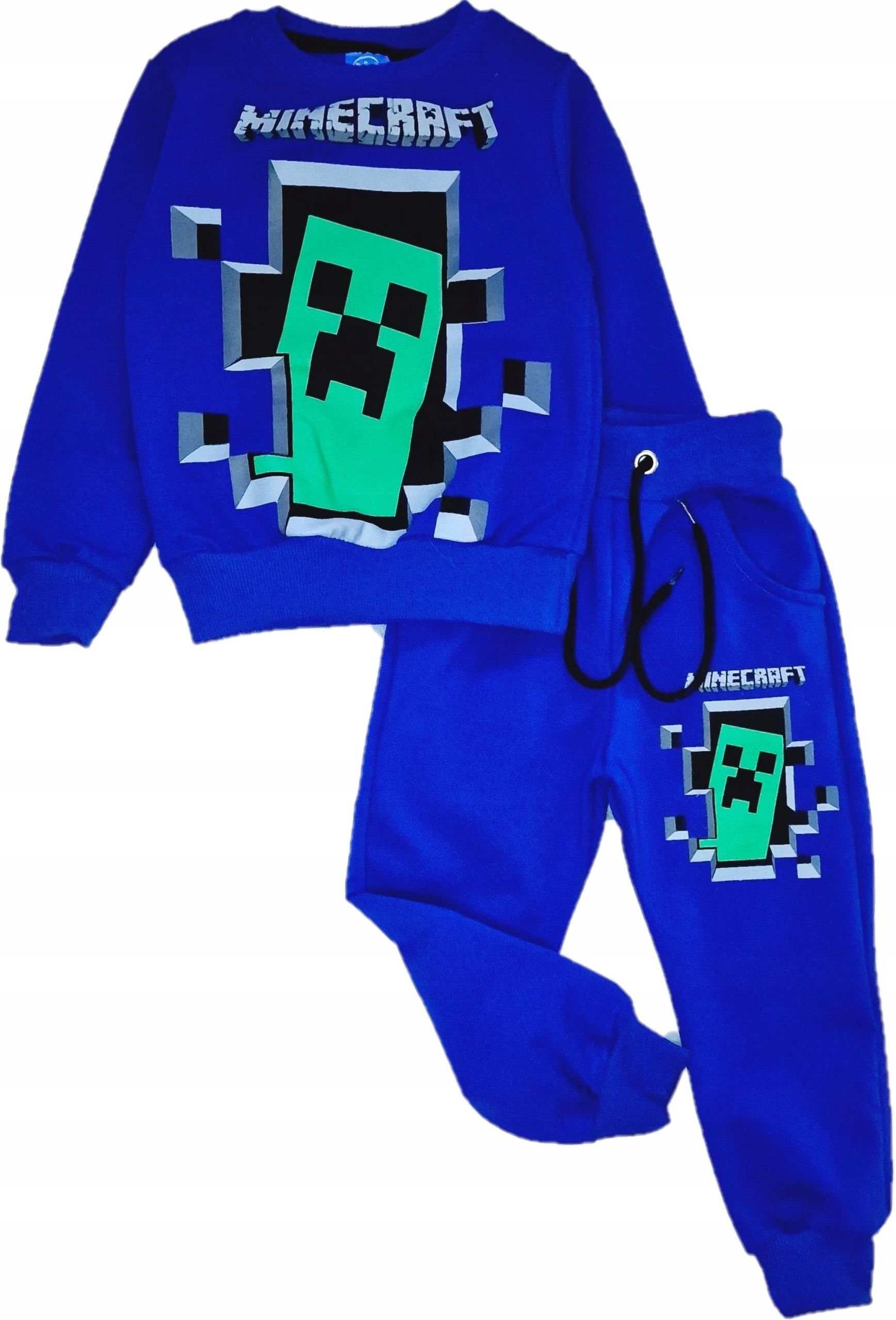 Dres chłopięcy Minecraft 104 bluza spodnie dresowe komplet zestaw dresy ...