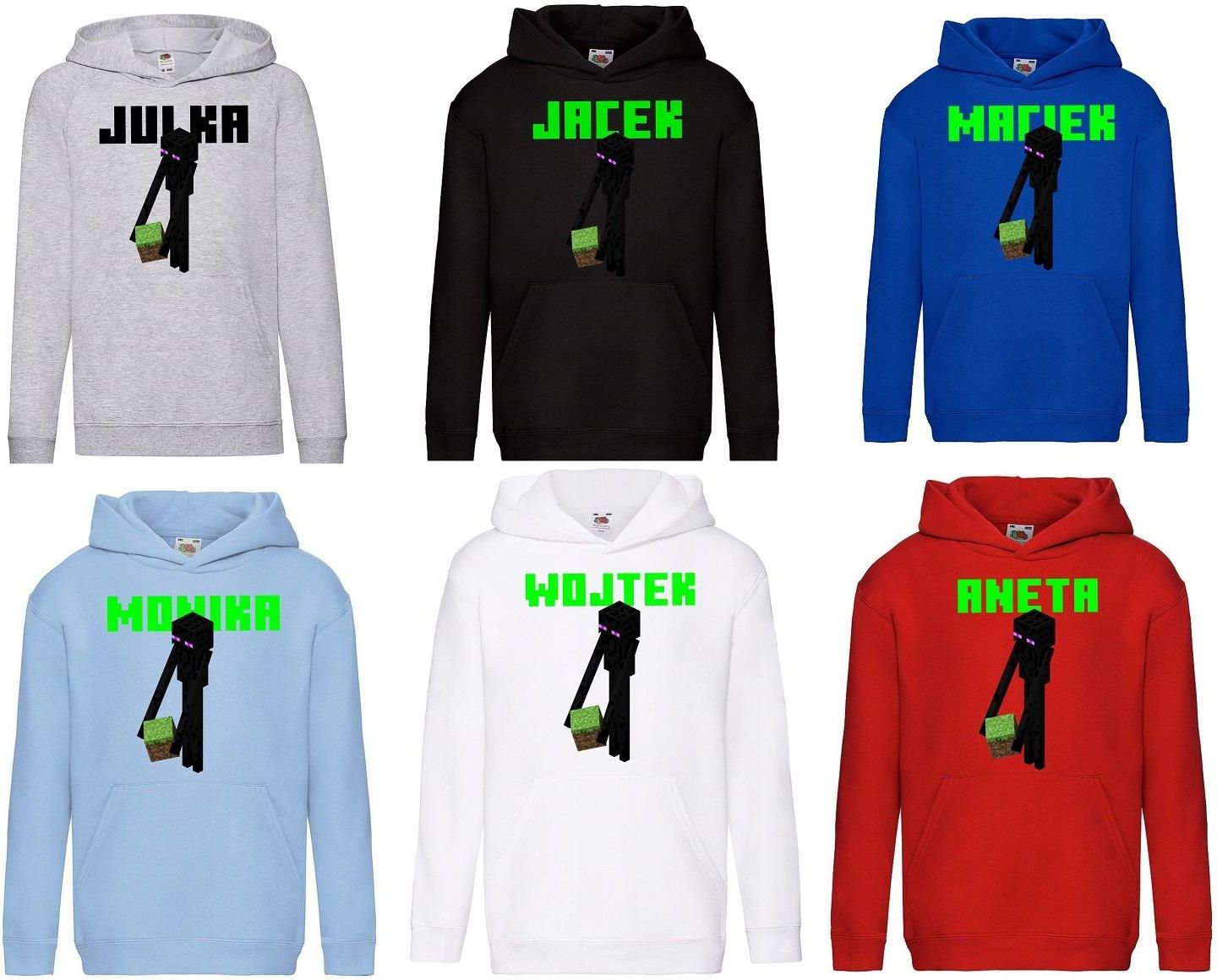 Bluza Minecraft Nether & End Enderman Twoje Imię - Ceny i opinie - Ceneo.pl