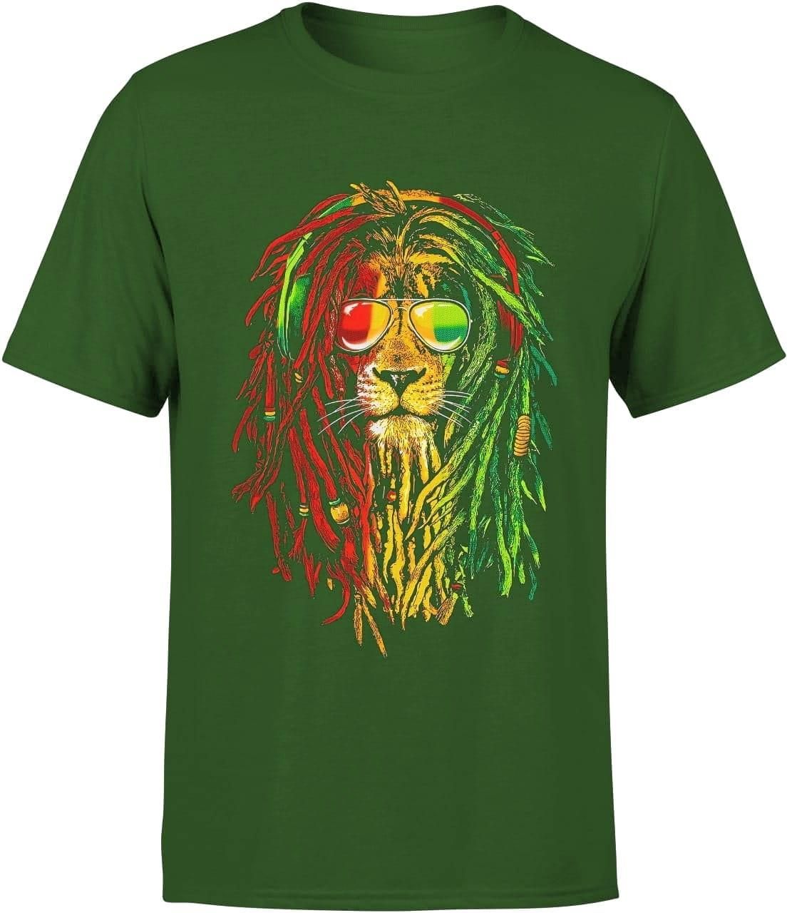 Reggae Lion Music Męska koszulka (S, Zielony) - Ceny i opinie - Ceneo.pl