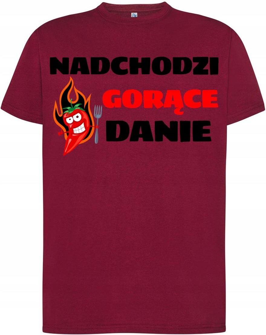 T-Shirt męski Nadchodzi Gorące Danie T-Shirt dla Niego r.3XL - Ceny i ...