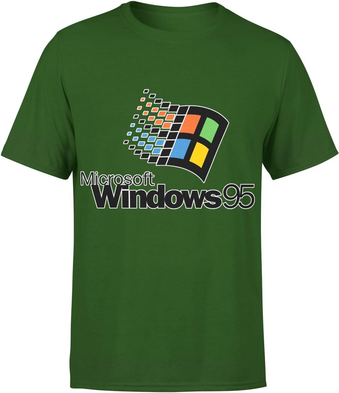 Windows 95 vintage retro Męska koszulka (M, Zielony) - Ceny i opinie - Ceneo.pl