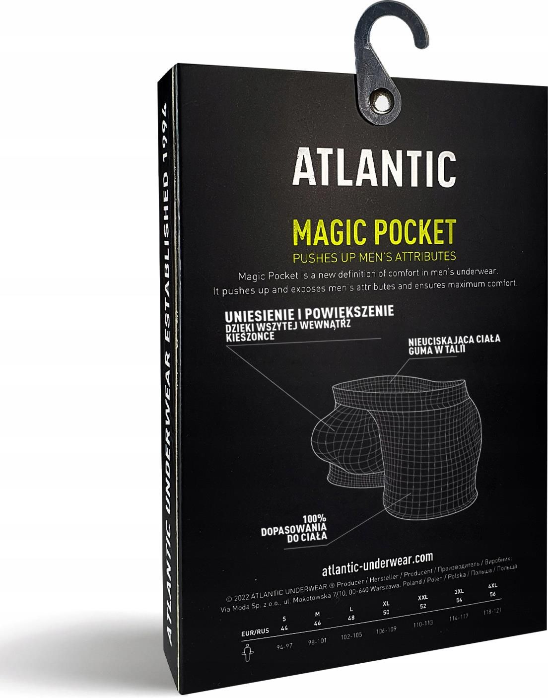 Bokserki męskie Push-up Atlantic Magic Pocket M - Ceny i opinie - Ceneo.pl
