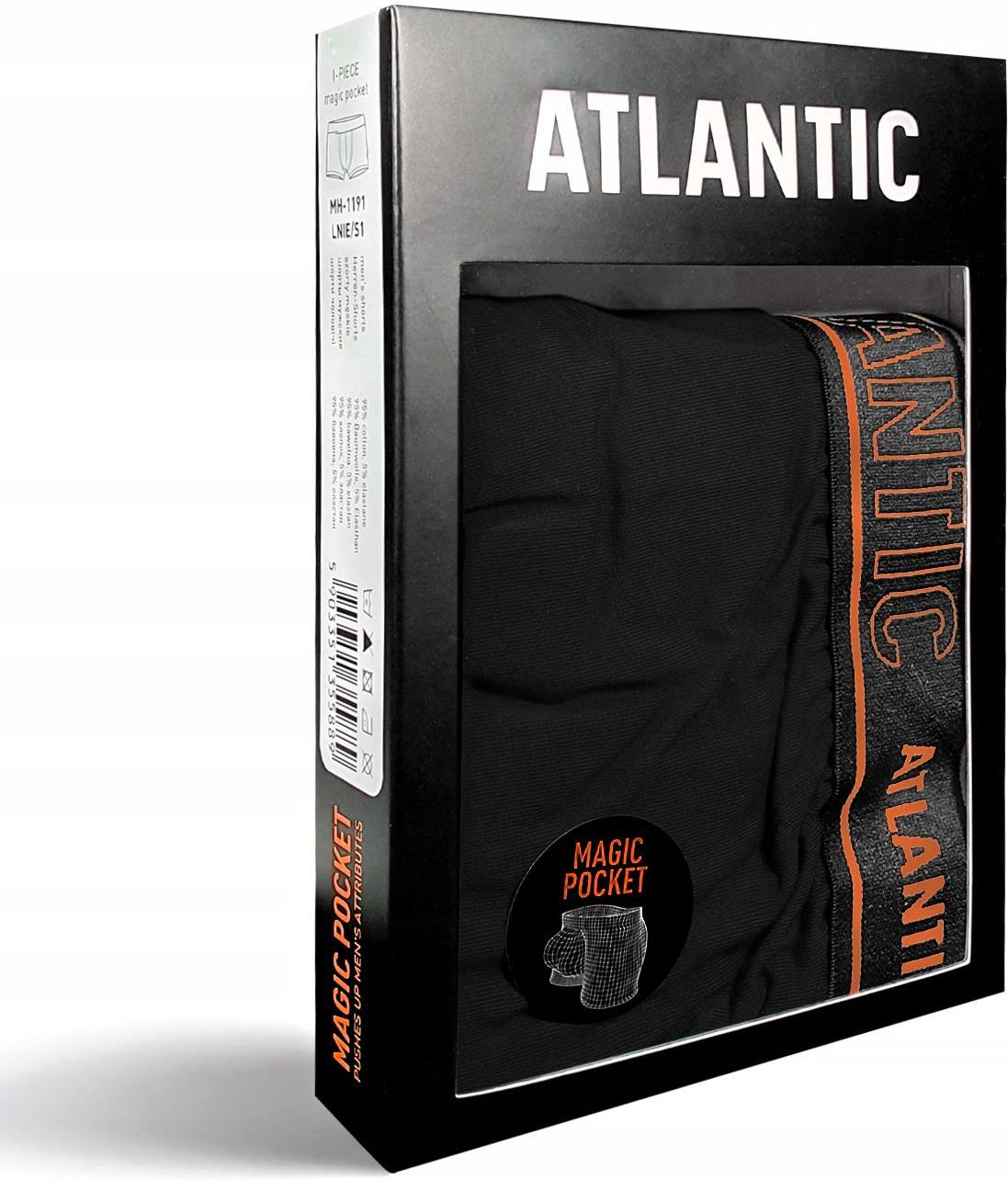 Bokserki męskie Push-up Atlantic Magic Pocket M - Ceny i opinie - Ceneo.pl