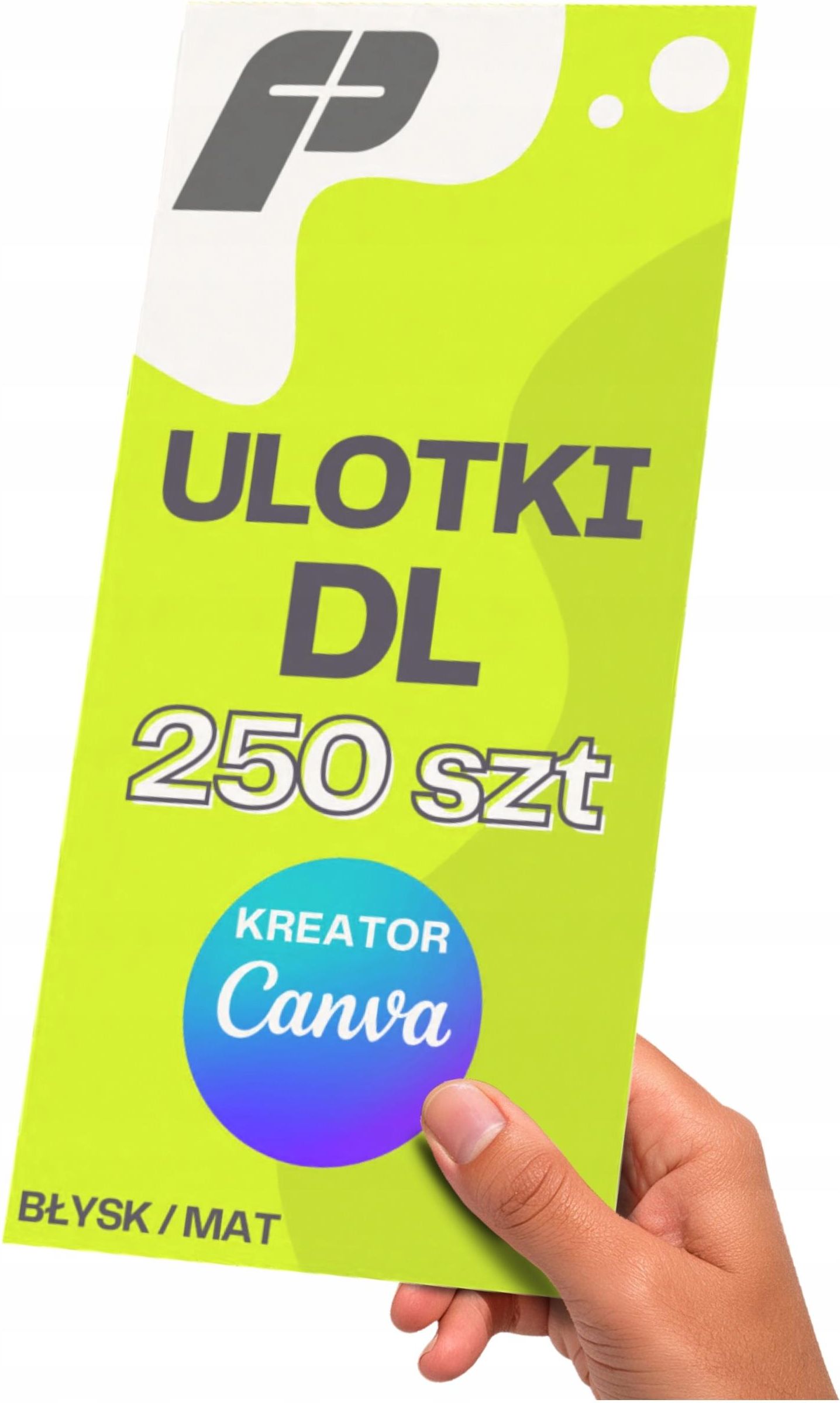Drukarniapremium Ulotki Dl 250szt. Dwustronne Papier Mat Błysk 130G Ulotka Reklamowe Canva ...