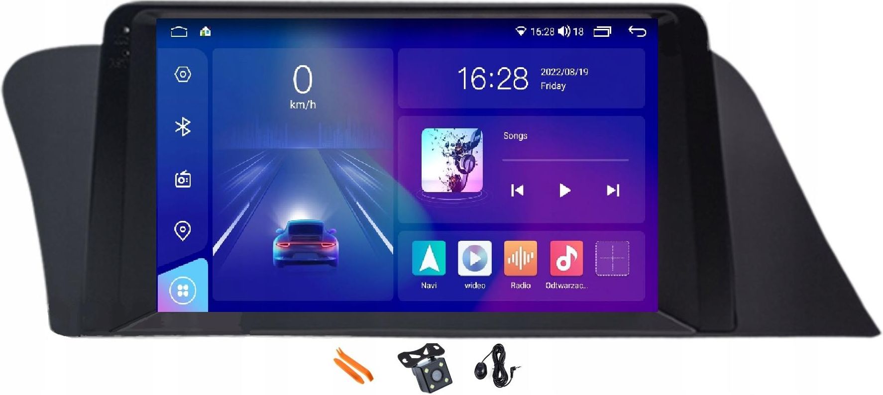 Radioodtwarzacz samochodowy Radio samochodowe BlueNavi (BN8128PLEX2 ...