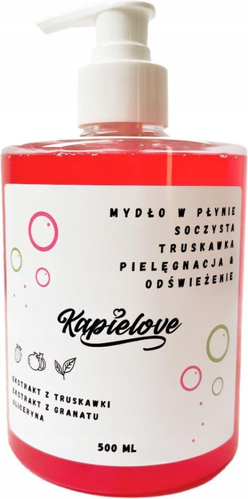 Mydło Kąpielove Mydło w Płynie Do Rąk Soczysta Truskawka Granat ...