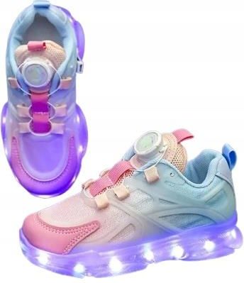 Buty Led Adidasy Sportowe Z Podświetleniem Świecące Pokrętło Bez ...
