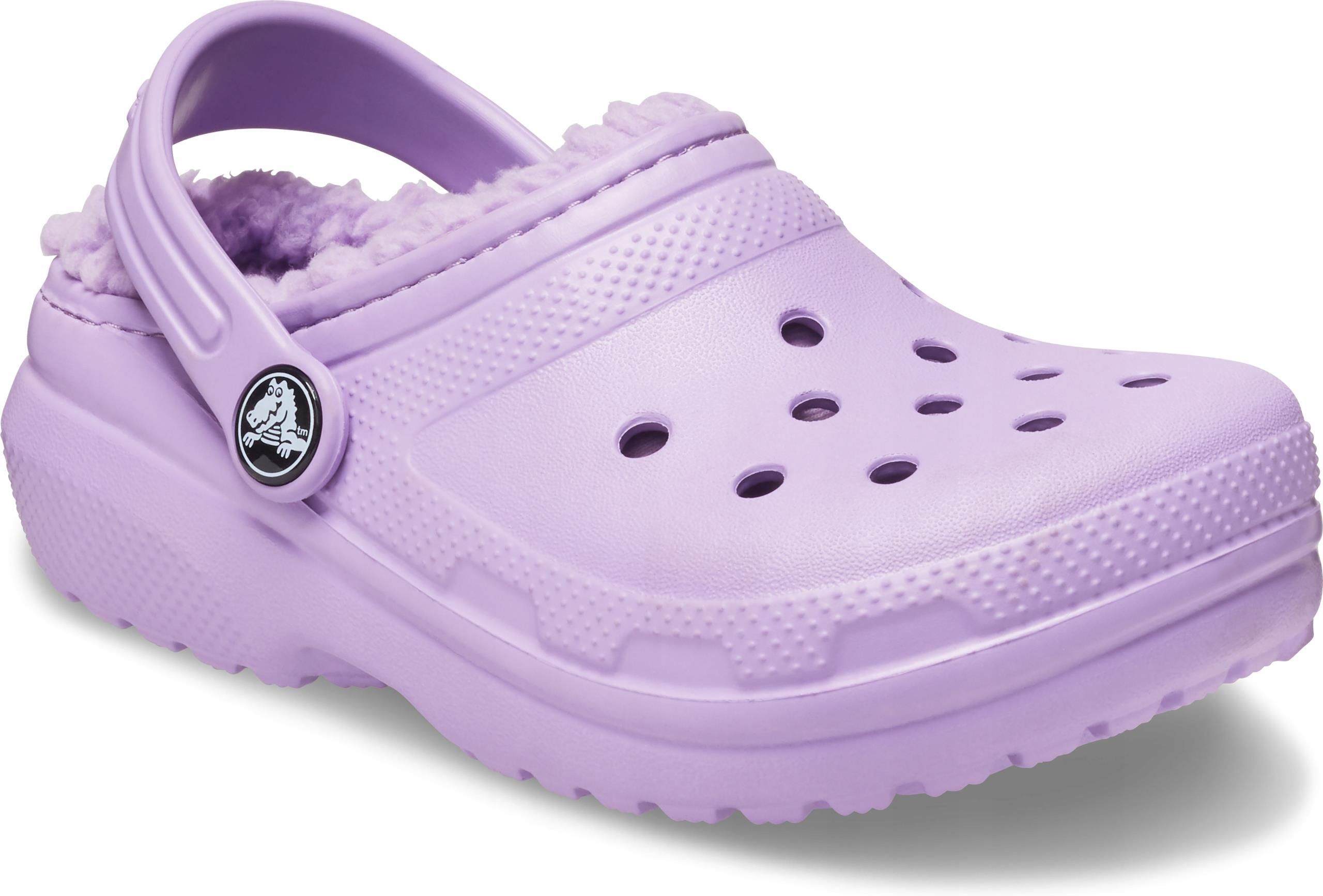 Crocs Ocieplane Dziecięce Chodaki Classic Lined 207009 Clog 22-23 ...